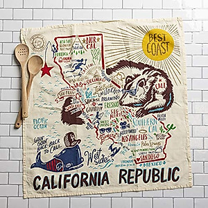 Primitives by Kathy 30525 LOL Made You Smile Dish Towel, Super California Medium