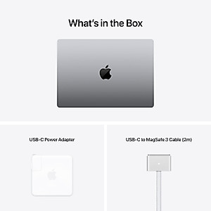 (CTO) Apple 14-in MacBook Pro M1 Max 10-core CPU 24-core GPU chip - 512GB SSD 32GB Space Gray (Fall 2021) - Z15G001WE
