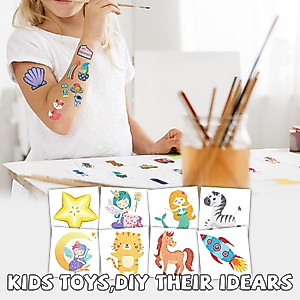 EMOME 204 Sheets Glitter Tattoos for Kids,Individually Wrapped Kids Temporary Tattoos for Girls Boys, Party Favors Birthday Supplies Goodie Bags Stuffers for Kids