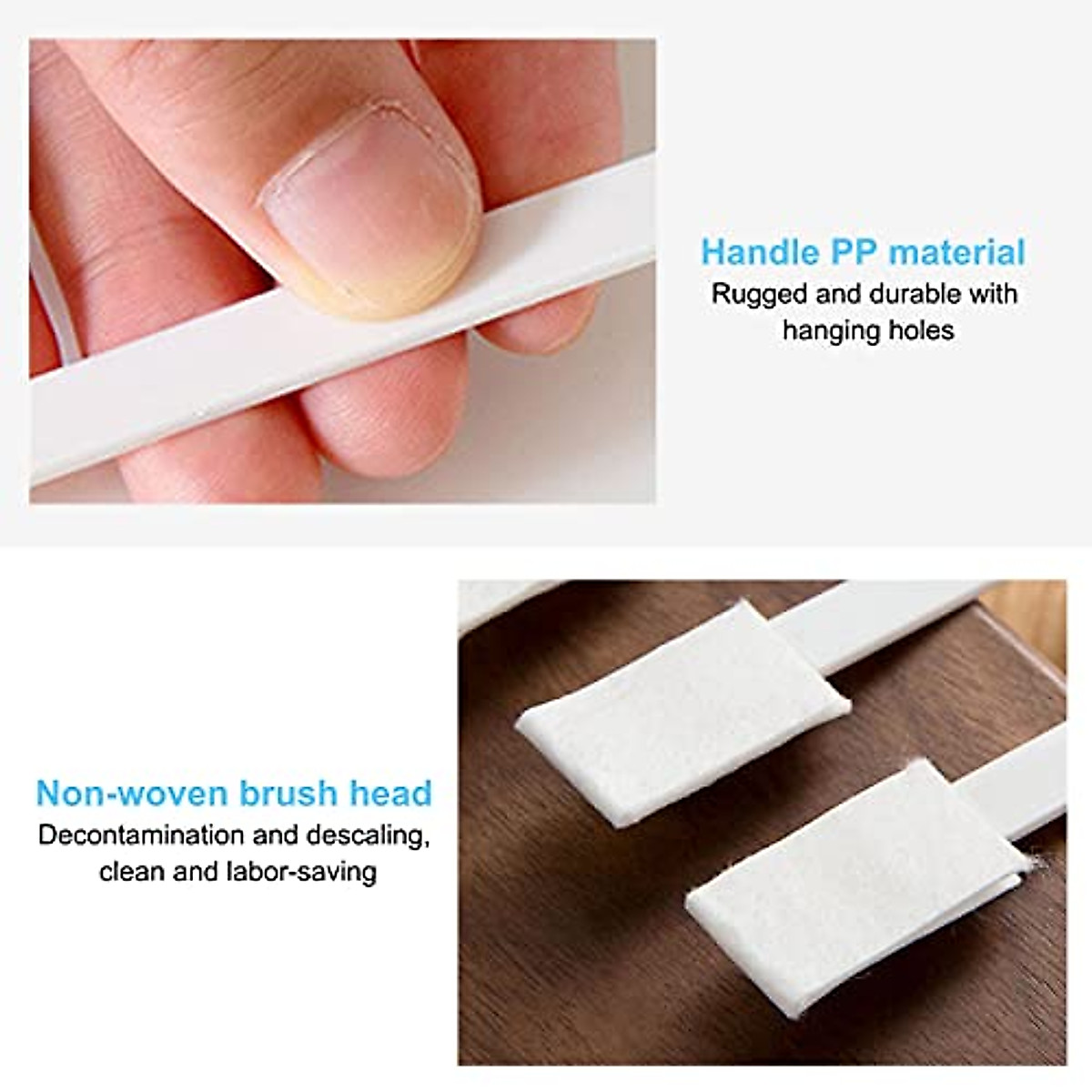 Disposable Crevice Cleaning Brushes, Disposable Toilet Bowl Brushes Crevice Hole Brushes Detail Cleaning Brushes for Toilet Corner, Window Groove, Door Track, Keyboard, etc(70 PCS)