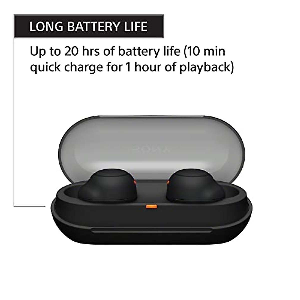 Sony WF-C500 Truly Wireless In-Ear Bluetooth Earbud Headphones with Mic and IPX4 water resistance, Black