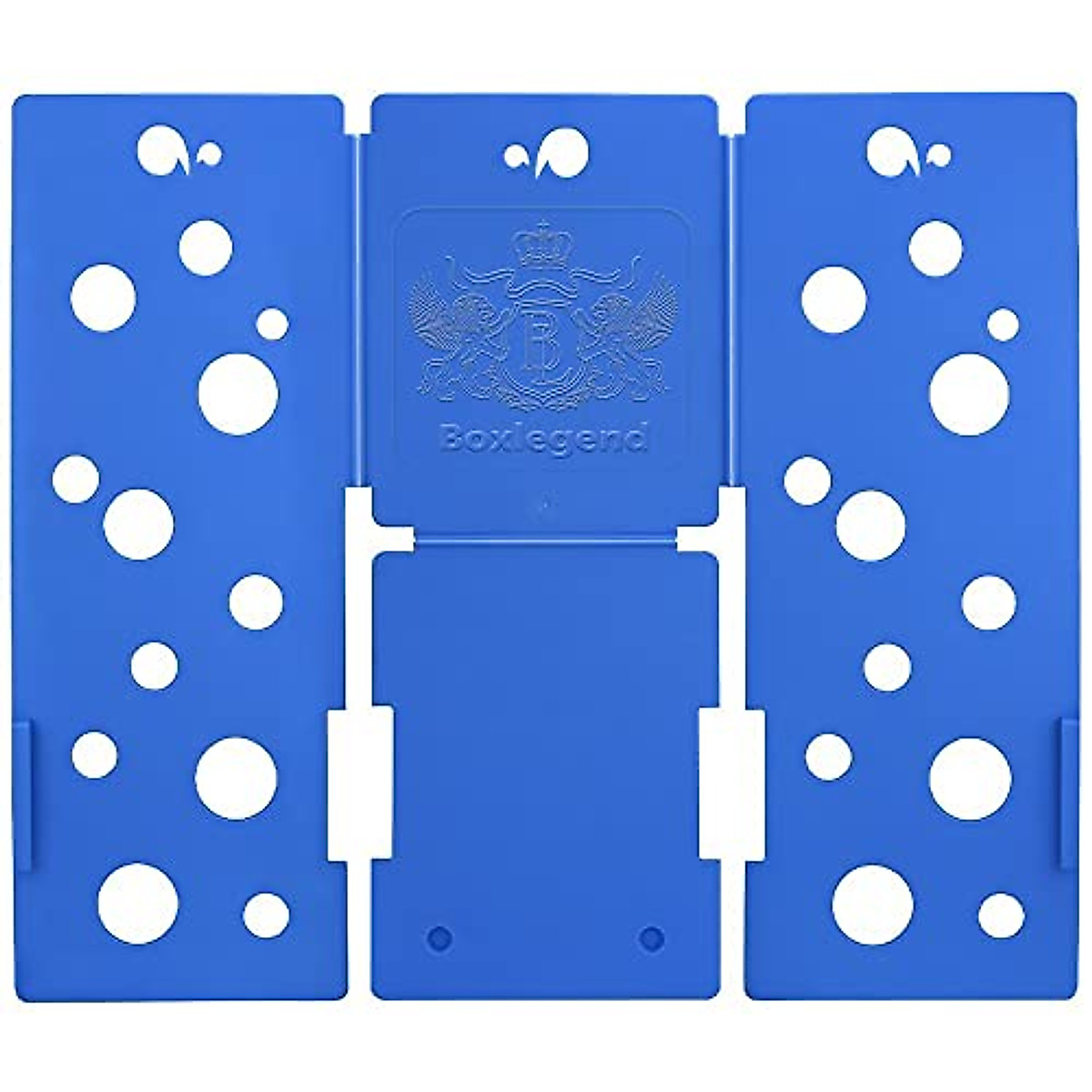 BoxLegend Version 5 Shirt Folding Board t Shirt Folder Clothes Folding Board Easy and Fast to fold Clothes for Adults, Larger and Thicker, Blue
