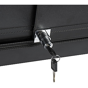 Displays2go JDSHCPMA60 Jewelry Display Case, 60-Inch with Sliding Door and LED Design, Locking