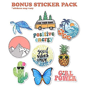 Artivo Peach Teal Wall Collage Kit for Aesthetic Pictures, 50 Set 4x6 inch, VSCO Girls Bedroom Decor, Cute Boho Wall Decor, Dorm Photo Collection