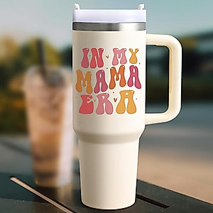 Gusgopo Mother's Day Gifts, 40 Oz In My Mama Era Tumbler Set, Mom Cup for Women Her, Birthday Christmas Gifts for Mom