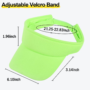 NTLWKR Sun Visor Hat Adjustable Velcro Outdoor Sports Cap for Men Women Adults