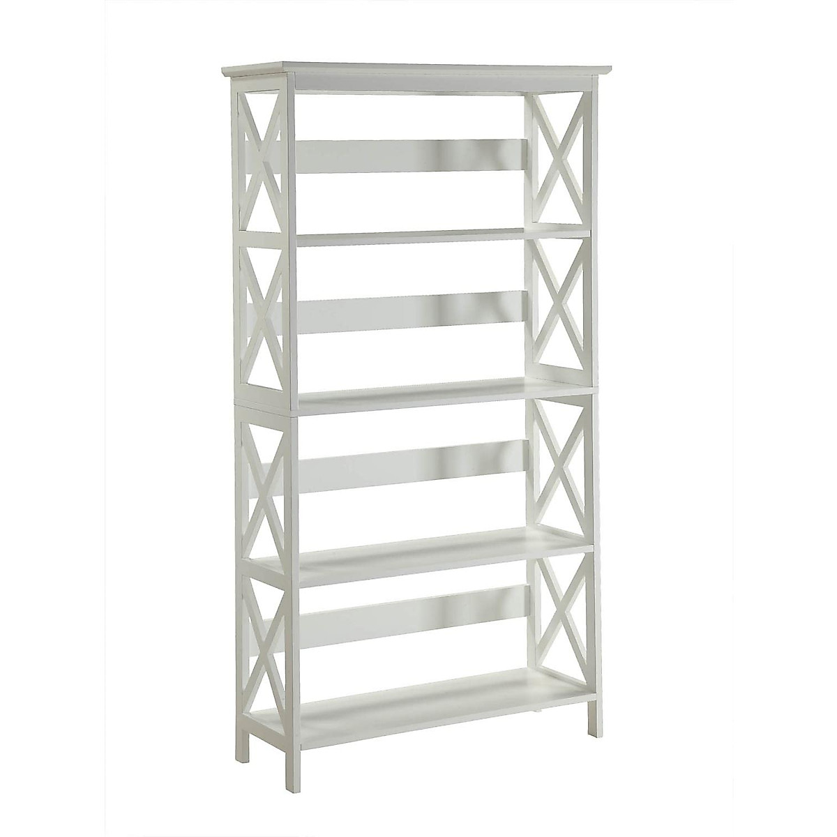 Convenience Concepts Oxford 5 Tier Bookcase, White