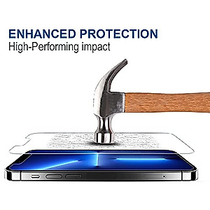 Arae Screen Protector Compatible with iPhone 13 Pro Max / 14 Plus, HD Tempered Glass Anti Scratch Work with Most Case, 6.7 inch, 3 Pack