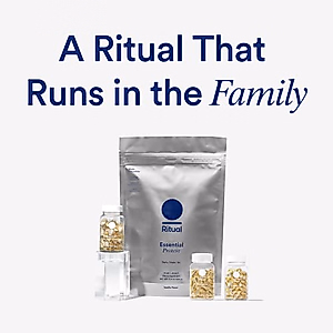 Ritual Teen Vitamins for Boys - Zinc, Vitamin A and D3 for Immune Function Support*, Omega-3 DHA & B12 for Brain Health, Non-GMO, Mint Essenced, 30 Day Supply, 60 Vegan Capsules