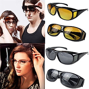 Boolavard Night Sight Night Driving Over Glasses UV Wind Protection
