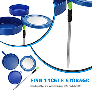 BESPORTBLE Box Bait Tray Bait Box Fishing Bait Storing Case Bait Hook Case Fishing Accessories Holder Fishing Lure Case Fish Tackle Storage Fishing Lure Hook Holder