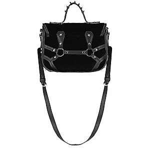 Restyle Coffin Cross Straps Gothic Punk Witch Alternative Crossbody Purse Bag