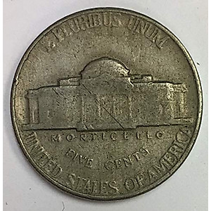 1959 P Jefferson Nickel Average Circulated Five-Cent Piece