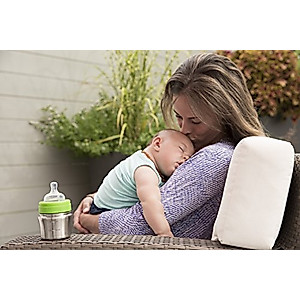 Klean Kanteen Kid Baby Bottle with Lid, Brushed Stainless, One Size/9 oz
