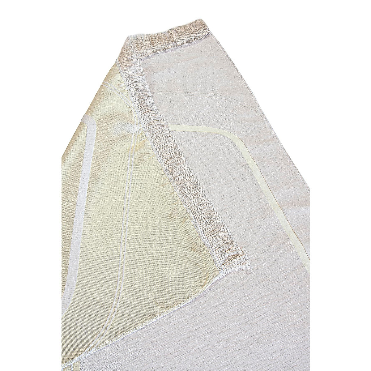 ihvan online, Muslim Prayer Rug for Couples, Praying Mat Set for Women & Men, Heart Patterned, Soft, Prayer Beads, Islamic Gifts for Ramadan Eid Valentines Day, Two Pieces, White-Black