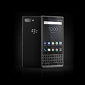 BlackBerry KEY2 64GB (Single-SIM, BBF100-1, QWERTY Keypad) (GSM Only, No CDMA) Factory Unlocked SIM-Free 4G/LTE Smartphone - International Version (Black) - No warranty in the USA