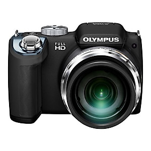 Olympus SP-720UZ 14MP 26x Opt Zoom 3-Inch LCD Digital Camera - Black