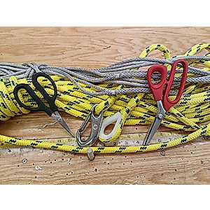 Ascend Tools 6-1/4 inch Carbon Steel Shears - Kevlar, Dyneema, Vectran, Spectra, Technora, Nomex, Innegra, Dacron, Fiberglass, Carbon Fiber, Breathers fiber cable