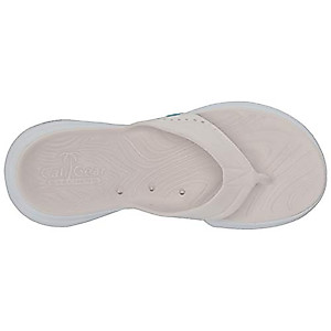 Skechers Women's FOAMIES GOwalk 5 - Bali Sport Sandal, White, 10