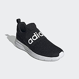 adidas Men's Lite Racer Adapt 4.0 Running Shoes, Black/White/Black, 7.5