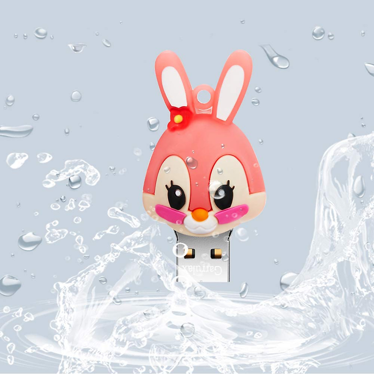 GARRULAX USB Flash Drive, 8GB / 16GB / 32GB USB2.0 Cute Animal USB Memory Stick Date Storage Pendrive Thumb Drives for Kids Children Collegue Student(32GB, Rabbit)