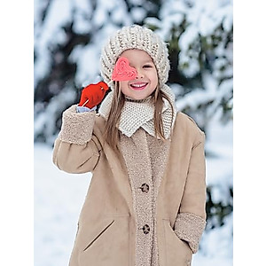 Cooraby 12 Pairs Kids Warm Magic Gloves Teens Winter Stretchy Knit Gloves Boys Girls Knit Gloves (Black, Yellow, Light Pink, Red, Mixed Colors, 4-6 Years)