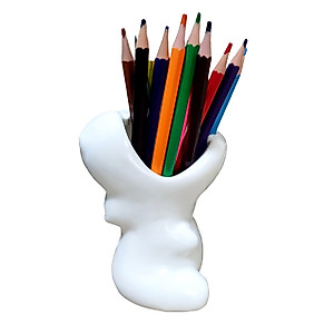 Cuteforyou Cute 5 Inch Tall Cartoon Animal Hippo Shaped Ceramic Succulent Cactus Flower Plant Pot Planter - Plant Not Included