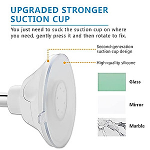 10X Magnifying Mirror with Light Makeup Mirror with Lights LED Lighted Makeup Mirror Vanity Mirror with Lights Flexible Gooseneck Mirror with Lights with Powerful Suction Cup