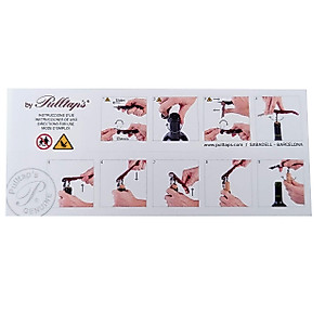 Pulltap's Genuine Classic 500 Corkscrew Wine Key Bottle Opener (Black/Black)