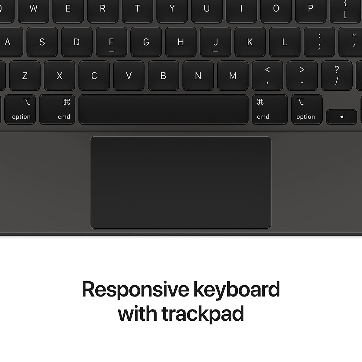 Apple Magic Keyboard: iPad Keyboard and case for iPad Pro 12.9 inch (3rd, 4th, 5th and 6th gen) and iPad Air (M2), Great Typing Experience, Built-in trackpad, US English - Black