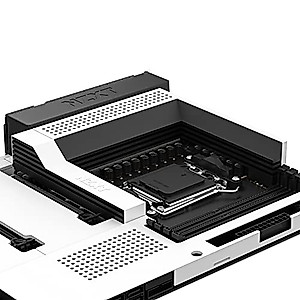 NZXT N7 B650E - N7-B65XT-W1 - AMD B650 chipset (Supports AMD 7000 Series CPUs) - ATX Gaming Motherboard - Integrated Rear I/O Shield - Wifi 6 connectivity - White