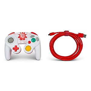 PowerA Wired GameCube Style Controller for Nintendo Switch - Mario, Gamepad, Wired Video Game Controller, Gaming Controller, GameCube Controller - Nintendo Switch