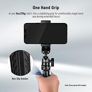 NEEWER Mini Metal Table Tripod with 360° Ball Head, Supports Vertical Recording and Handle, Portable Travel Tripod with 1/4 Inch Screw for Camera Mobile Phone Action Cam, Max. Load 3 kg, TP29