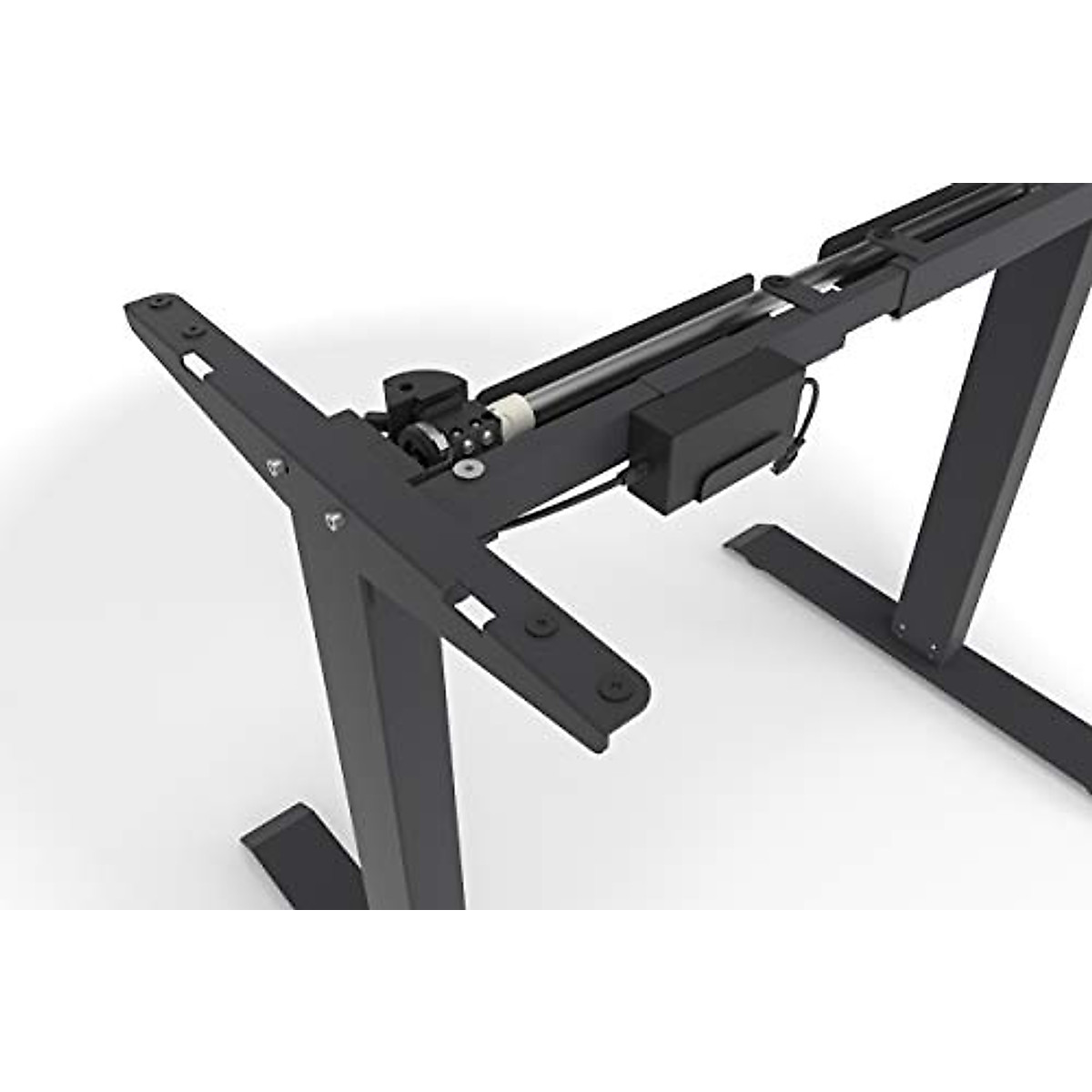 HON Basyx Commercial-Grade Single Motor Electric Height Adjustable, Standing Desk Base, 28" to 47" High, Black