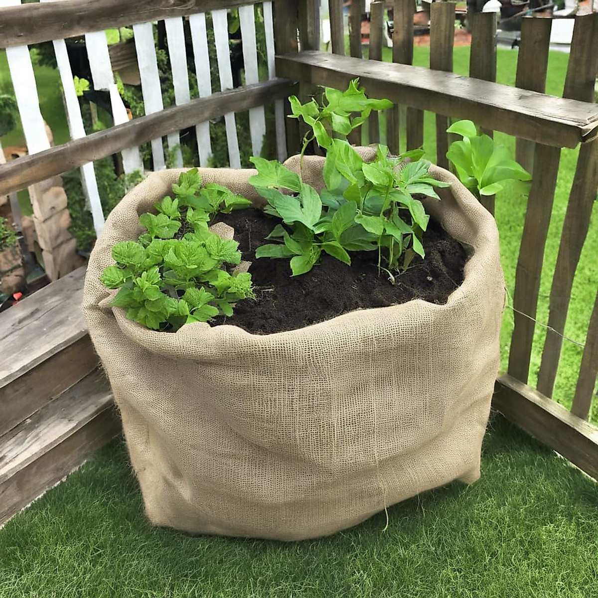 40 inches Wide x 24 feet Long Burlap Roll - Premium Jute Liner | Heavy Duty (7 oz) | Frost Guard Seed Cover for Gardening | Natural Jute-Burlap - 8 yds | Ideal for Erosion Control,Table Runners,Decor