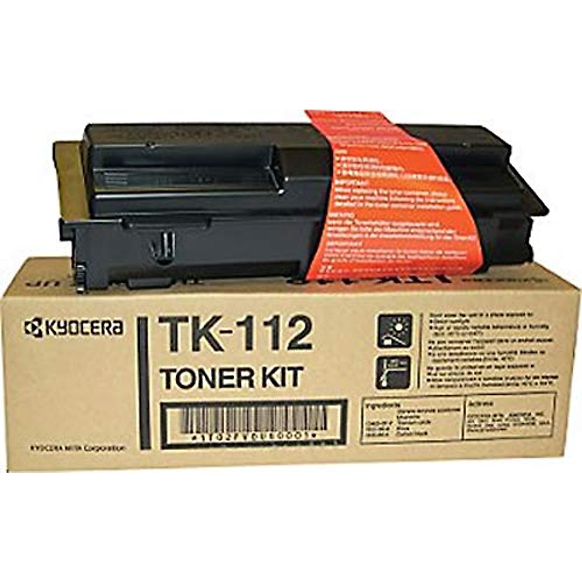 Kyocera 1T02FV0US0 Model TK-112 Black Toner Kit FFor use with Kyocera FS-720, FS-820, FS-920, FS-1016MFP and FS-1116MFP Laser Printers; Up to 6000 Pages Yield Based On @ 5% Coverage