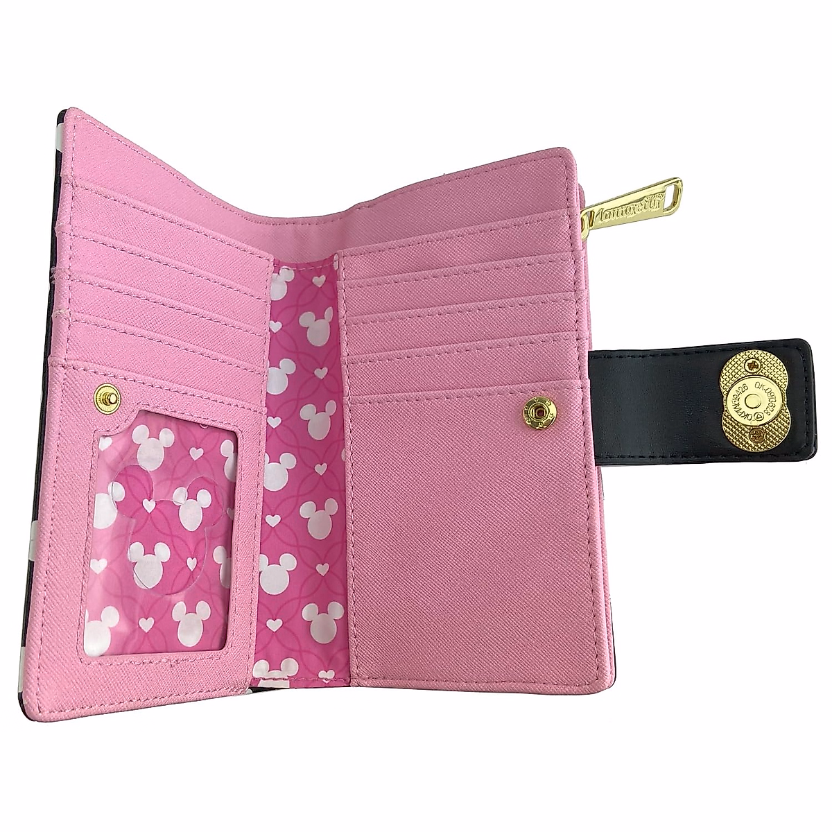 Loungefly Disney Minnie Mouse Faux Leather Wallet Snap Flap Clutch