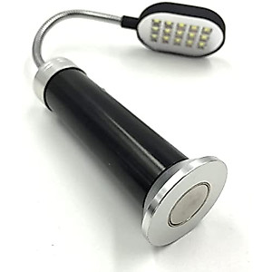 LILUOE Magnetic Barbecue BBQ Light Set for Grilling - 2PCS, Black(Include 6 AAA Alkaline Batteries)