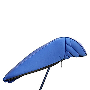 New Blue Zipper Driver 1 Leatherette Neoprene Golf Club Head Cover Fits Drivers up to 460cc Headcover Prevents Scratching Chipping Clanking