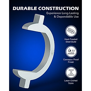 Orion Motor Tech Inner Tie Rod Removal Tool Kit, Inner Tie Rod Tool for Tie Rod Removal and Installation, Master Inner Tie Rod Tool Set with 12 Crowfoot Adapters 1/2 Inch Drive Tube and Tool Case (BK)