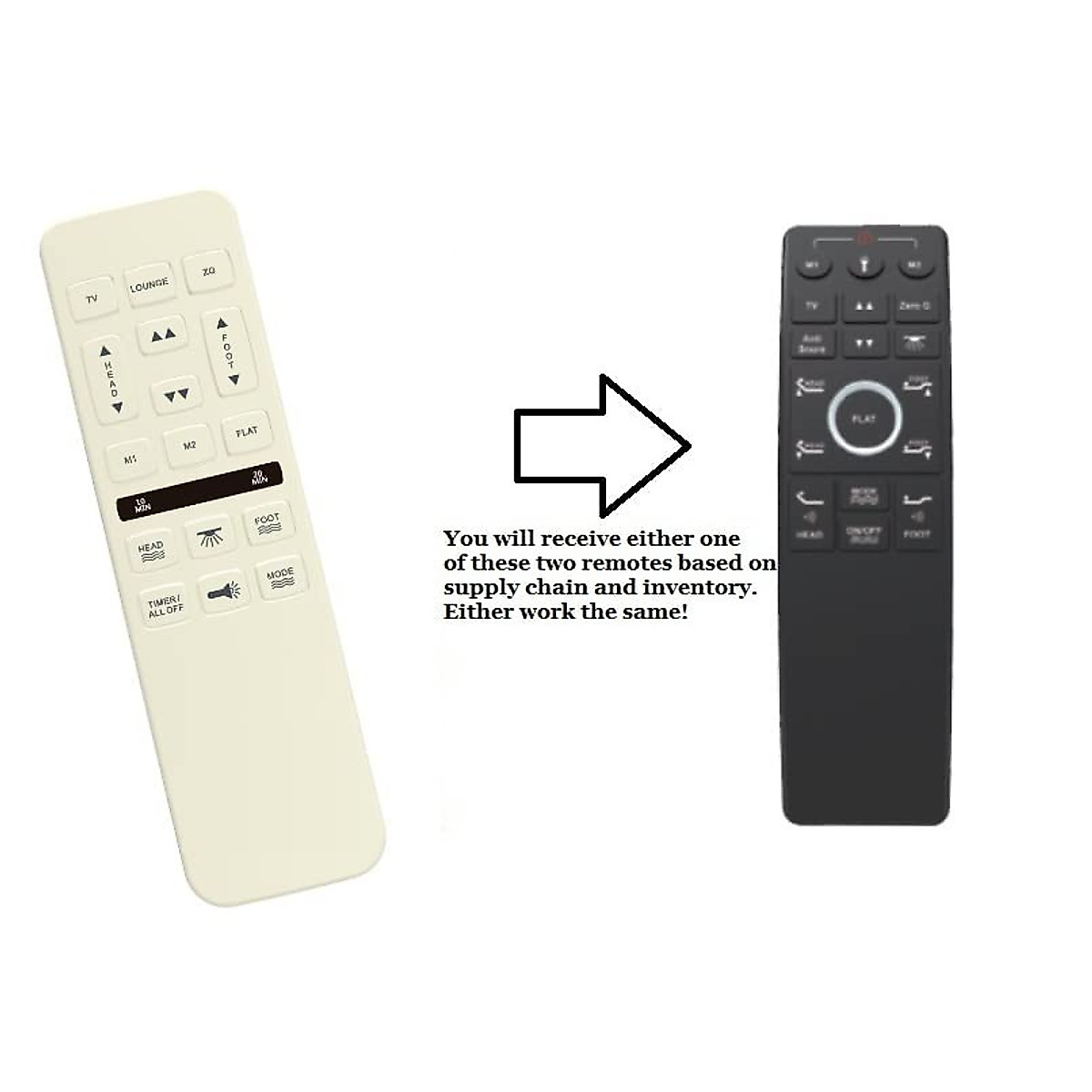 Mlily, Bedtech, or Richmat HJH55 (New Black Version) Mattress Firm 600 or 3000 Silver or Black, Classic Brands Innova NU203CB Wireless Richmat Remote w/Dual Massage