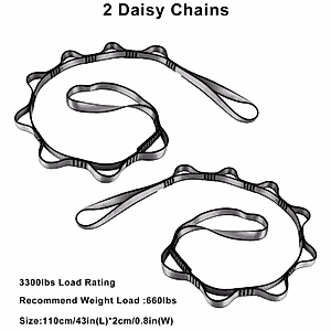 F.Life Aerial Yoga Hammock 5.5 yards Premium Aerial Silk Fabric Yoga Swing for Antigravity Yoga Inversion Include Daisy Chain,Carabiner and Pose Guide