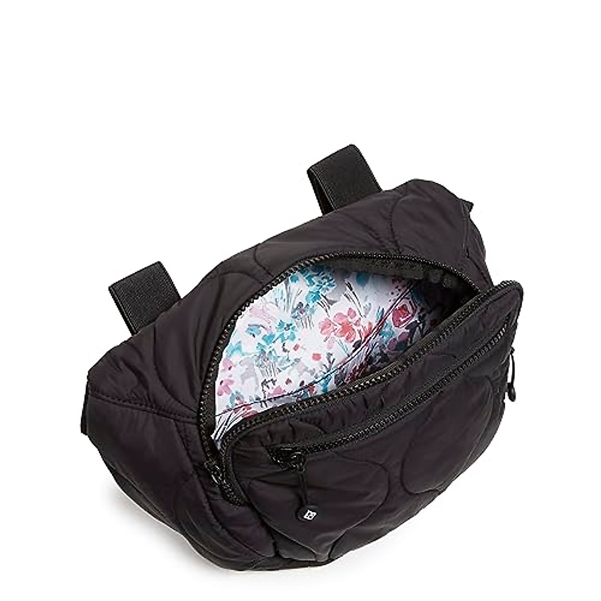 Vera Bradley Women's Featherweight Belt Bag Sling Crossbody, Black, One Size