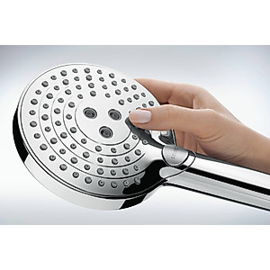 Hansgrohe 27667000 Raindance Select S Set 120 3jet Shower Rail 90 cm Kitchen & Bath Fixtures, 3 Sprays + PowderRain, Chrome