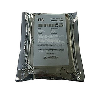 White Label WL 1TB 64MB Cache 5900RPM SATA III (6.0Gb/s) (Quiet & Heavy Duty) Internal Desktop 3.5" Hard Drive (PC,CCTV DVR) - w/ 1 Year Warranty