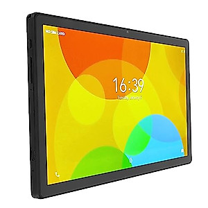 Smart Call Tablet, Dual Camera and Speakers US Plug 100‑240V Portable 1920x1200 Resolution Tablet 10.1in for Studying for Android11 for Working for Kids (Black)