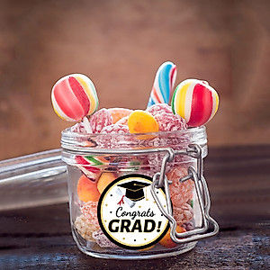 Graduation Stickers Class of 2025 500Pcs Perforated Roll Sticker Congrats Graduation Labels Grad Party Supply 1.5 Inch