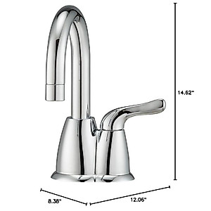 InSinkErator HOT150 Instant Hot Water Dispenser System - Faucet & Tank, Chrome, H-HOT150C-SS