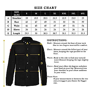 Black Leather Welding Jacket with Hood, Heavy Duty FR Split Cowhide Leahter Work Safety Jackets, Welder Jackets for Men & Women(3XL)