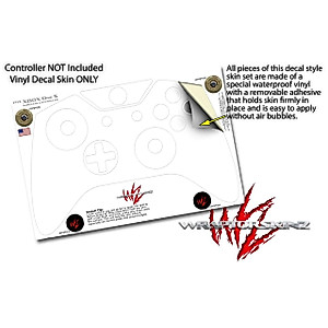 WraptorSkinz Decal Vinyl Skin Wrap compatible with XBOX One S/X Controller - Solids Collection White (CONTROLLER NOT INCLUDED)